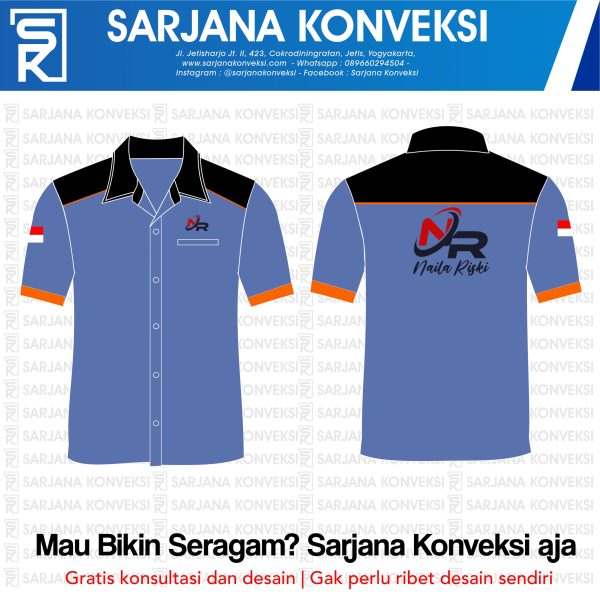 Desain Kemeja Polos Keren | Seragam Organisasi Mahasiswa
